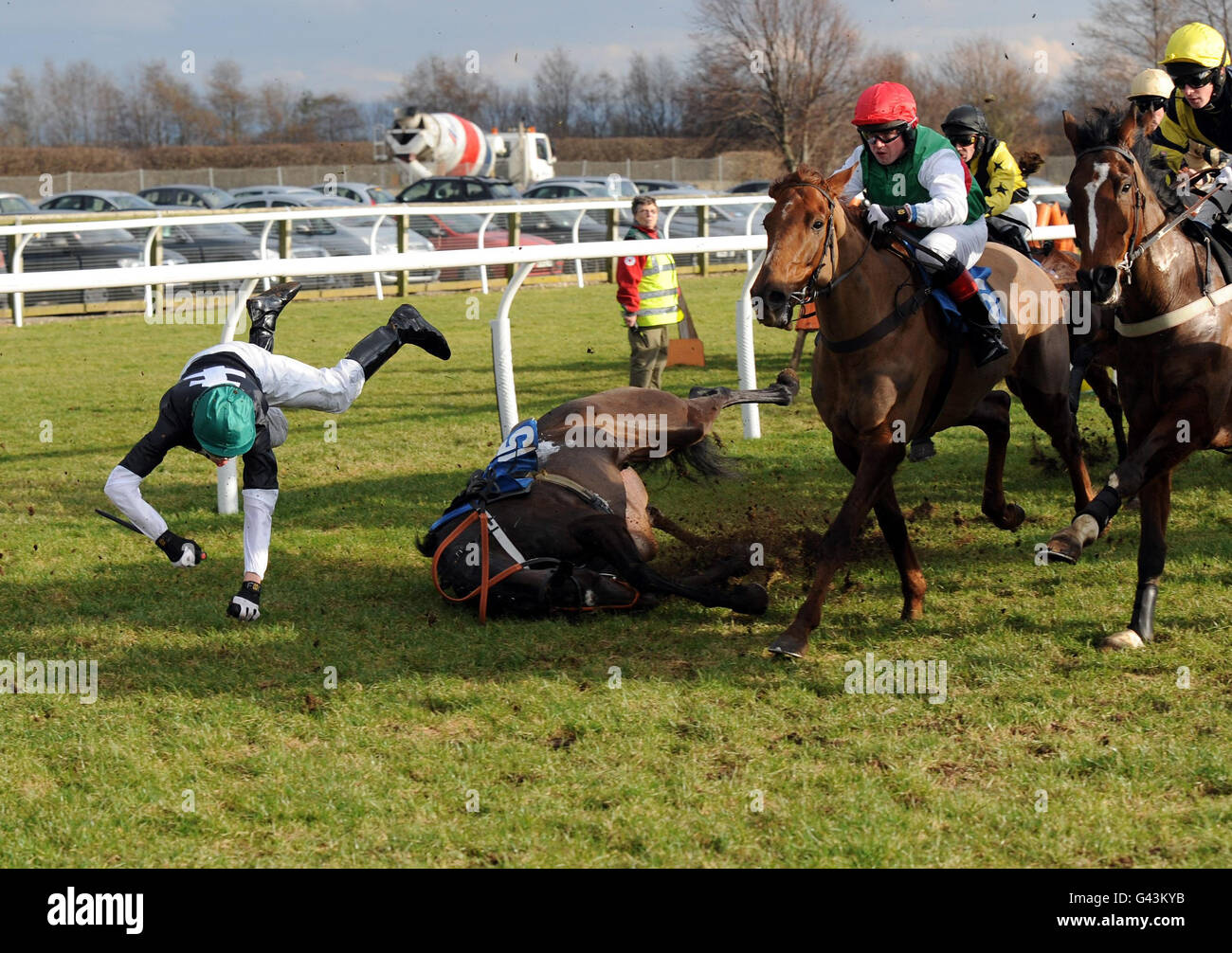 Horse Racing - Catterick Racecourse Stock Photo - Alamy
