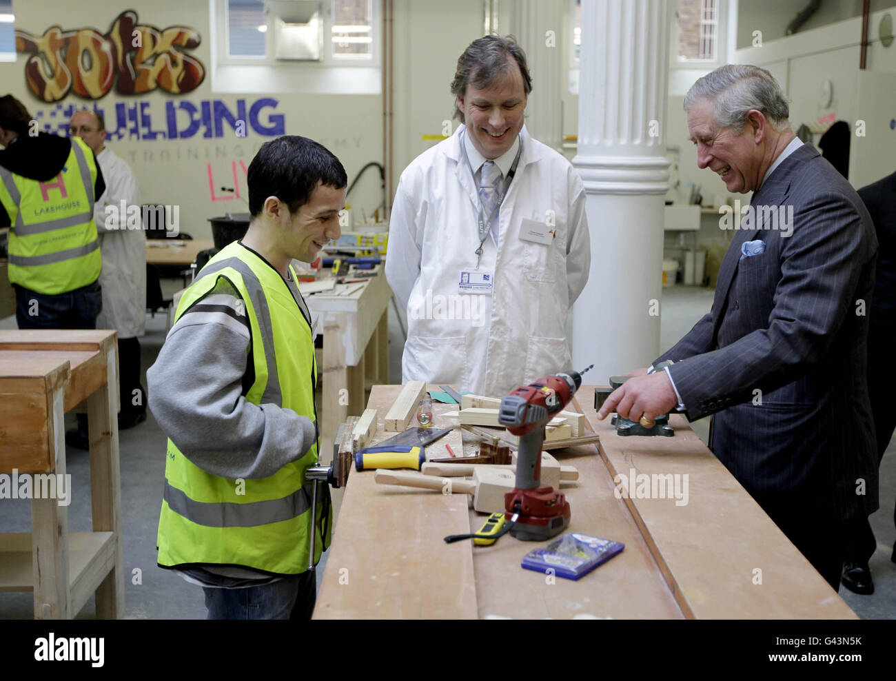 The Prince of Wales (right) meets Adem Mehmet (left), who was formerly ...