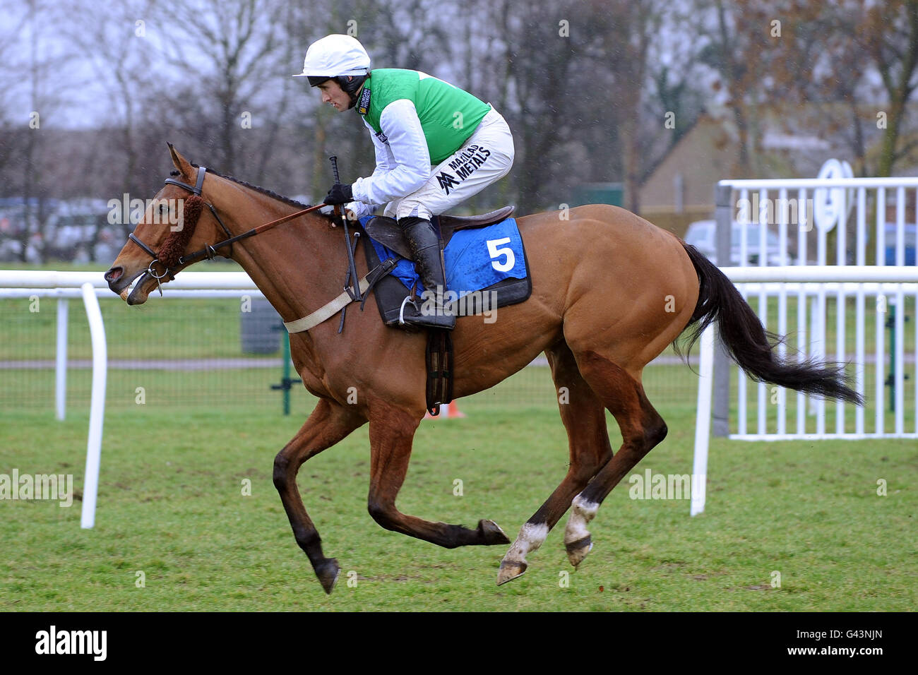 Horse Racing - Huntingdon Racecourse Stock Photo - Alamy