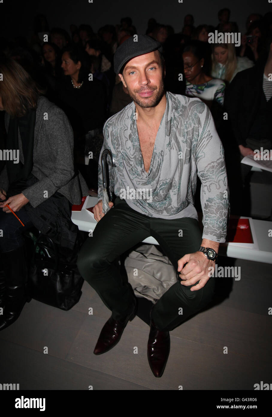 Jason Gardiner on the front row at the Betty Jackson Autumn/Winter 2011 ...