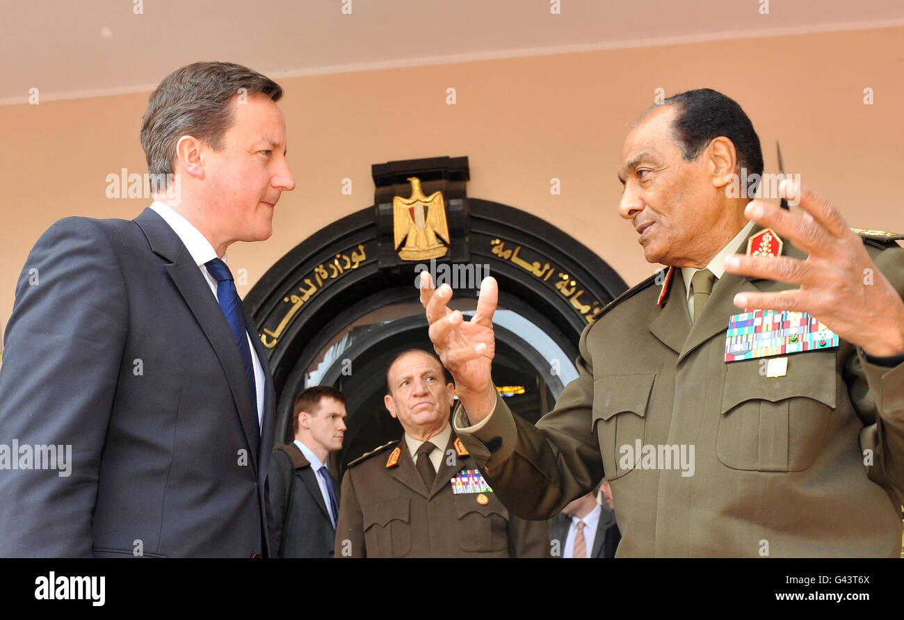 After a meeting at the ministry of defence in cairo hi-res stock photography and images - Alamy