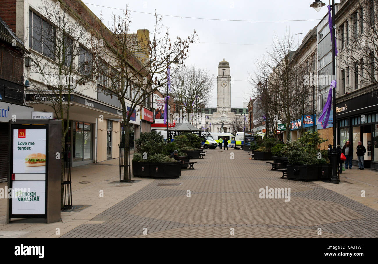 EDL demonstration in Luton Stock Photo - Alamy