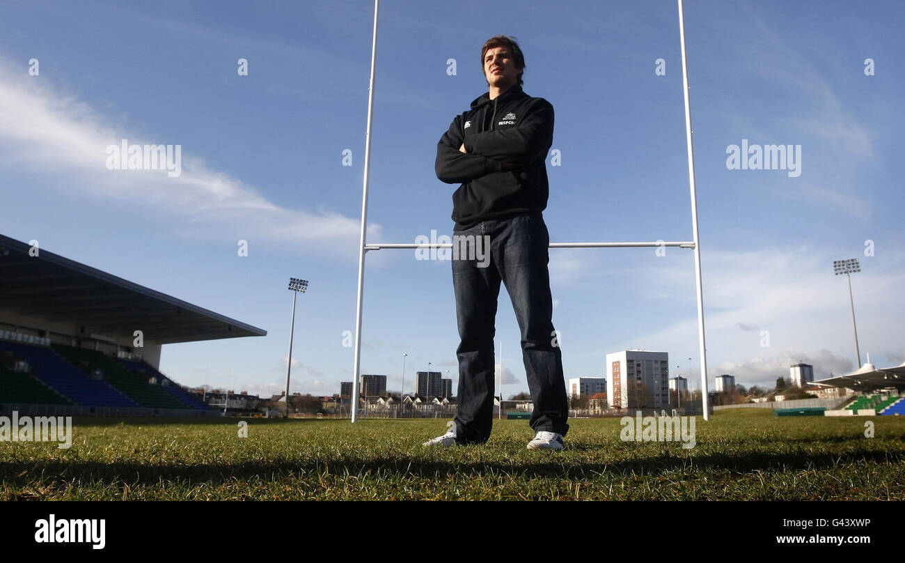 Glasgow warriors new signing tom ryder photocall scotstoun stadium hi ...