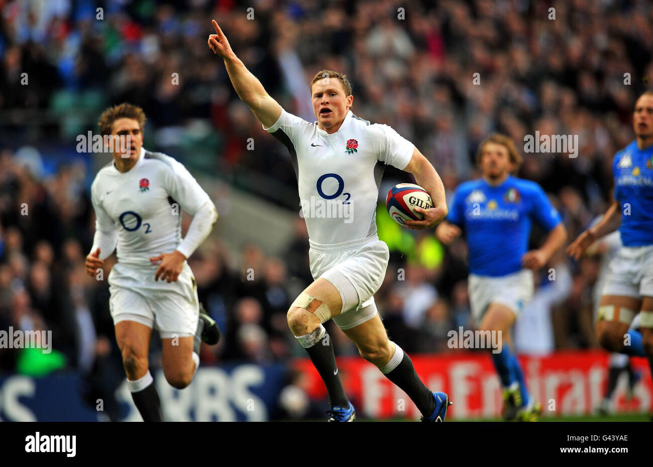 Chris ashton rugby england italy hi-res stock photography and images ...