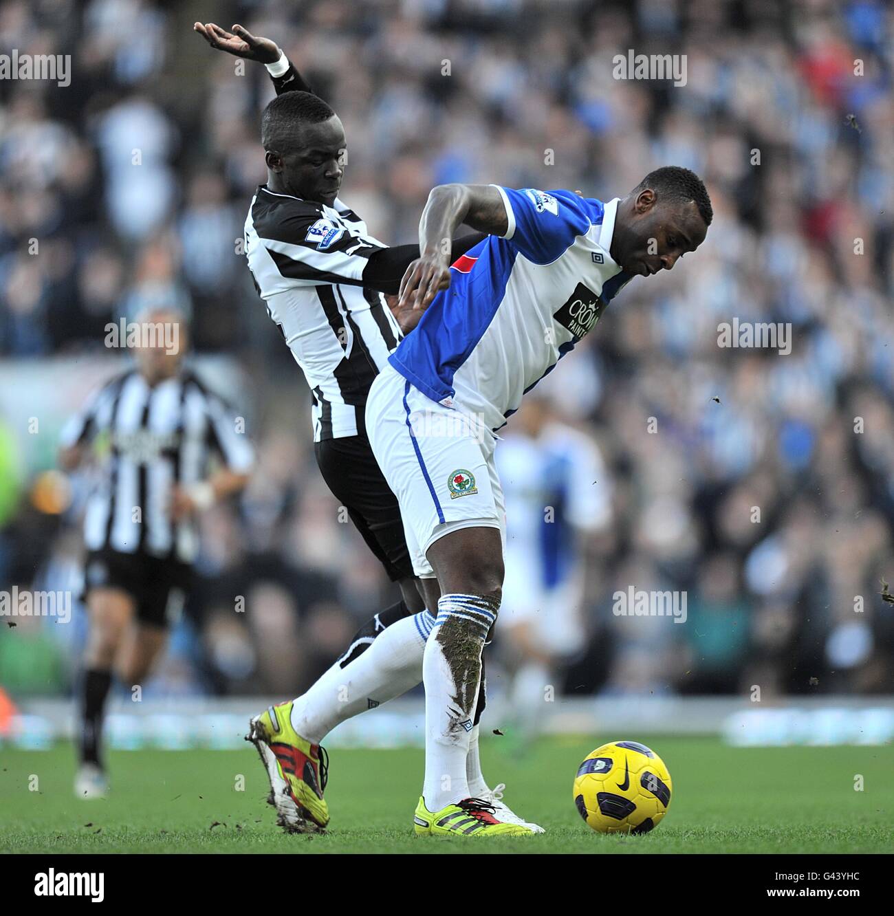 Blackburn Rovers' Jason Roberts (right) and Newcastle United's Cheick ...