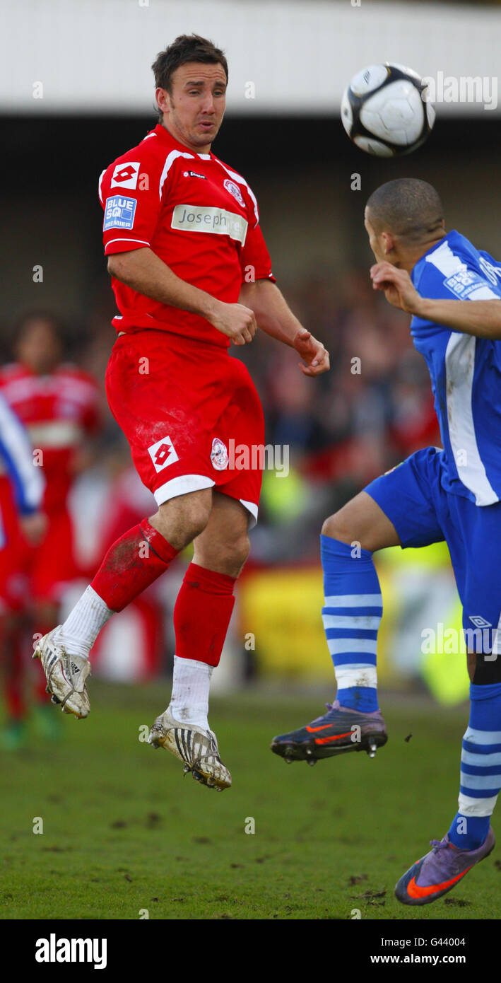 Crawley Town striker Matt Tubbs in action during the Blue Square ...