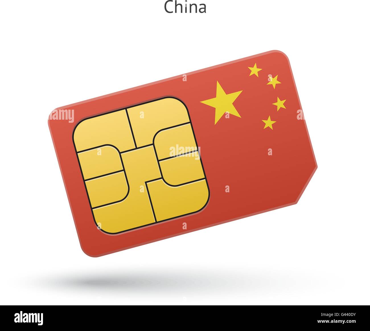 Mobile phone china flag Stock Vector Images - Alamy