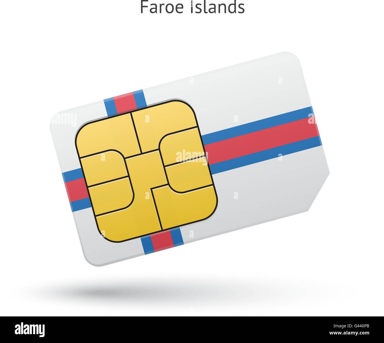 Faroe Islands mobile phone sim card with flag Stock Vector Image & Art ...