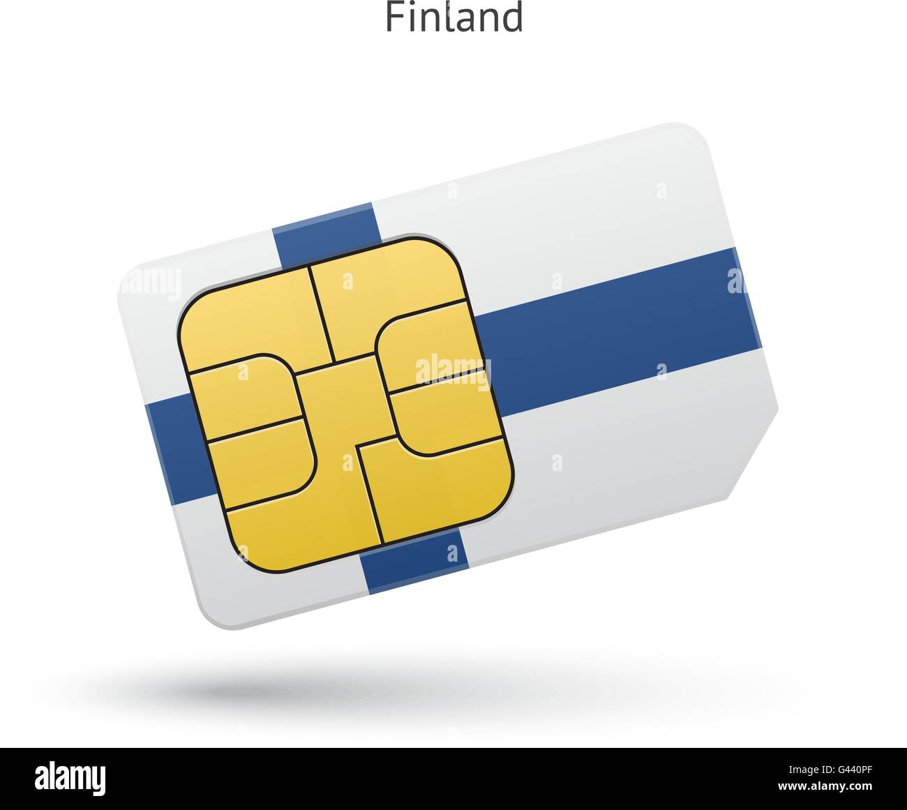 Finland mobile phone sim card with flag Stock Vector Image & Art - Alamy