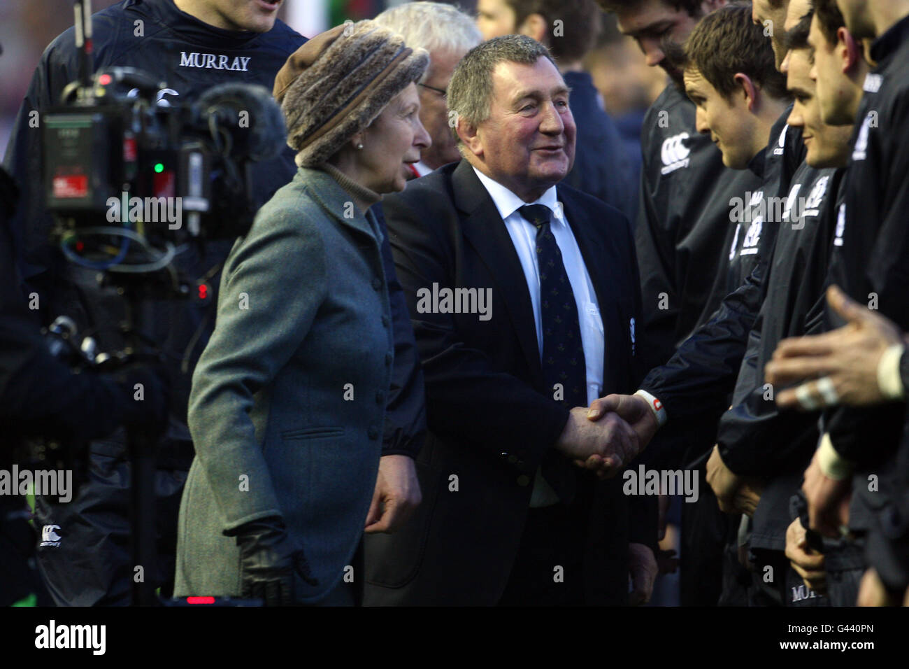 HRH Princess Anne, patron of the Scottish Rugby Union, and SRU ...