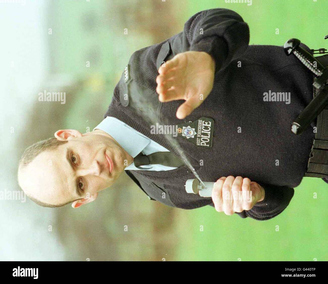 West Yorkshire police training officer P.C. David Horsefall ...