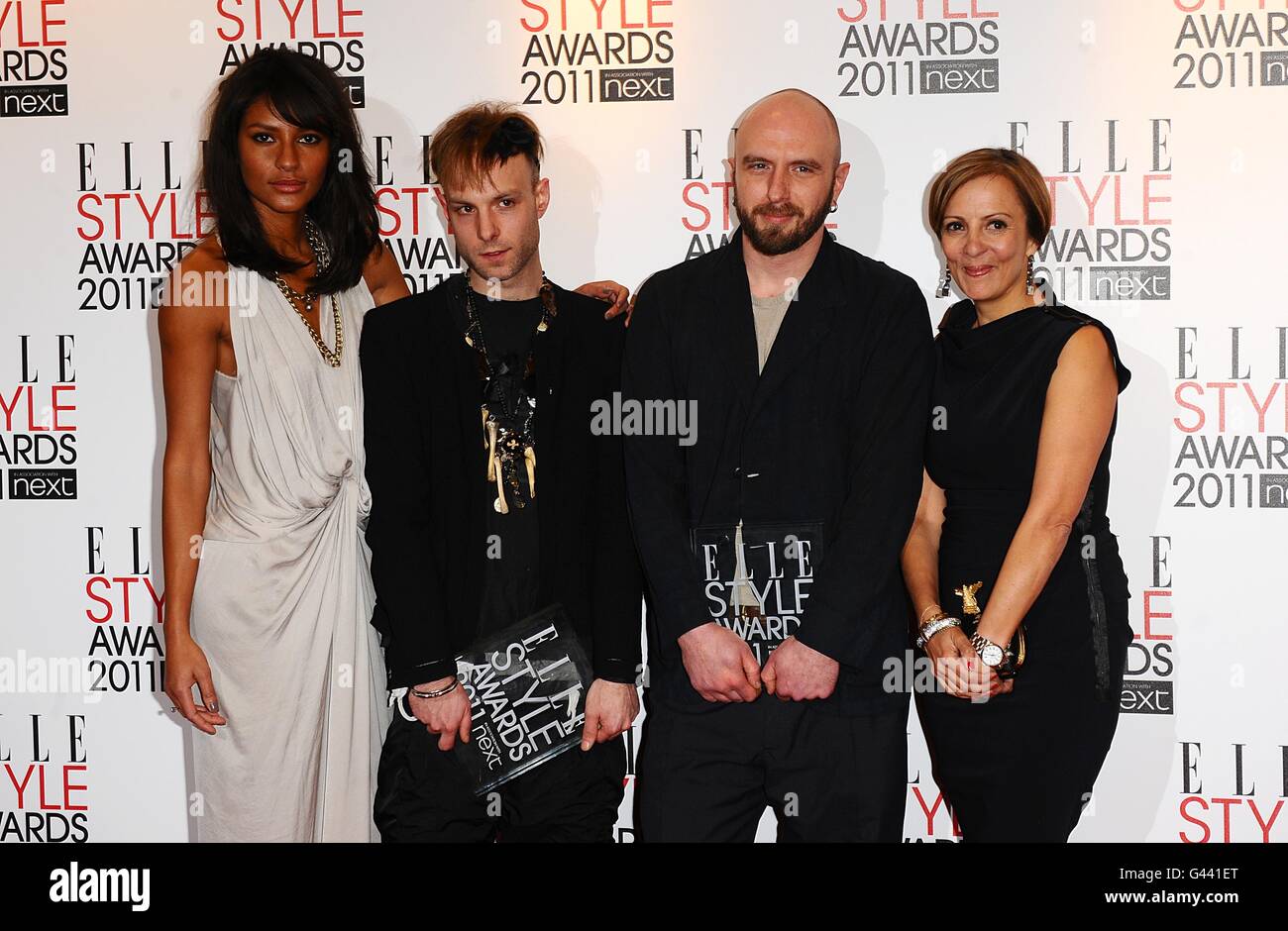 Edward Meadham and Benjamin Kirchhoff with Emanuela de Paula (left) and ...