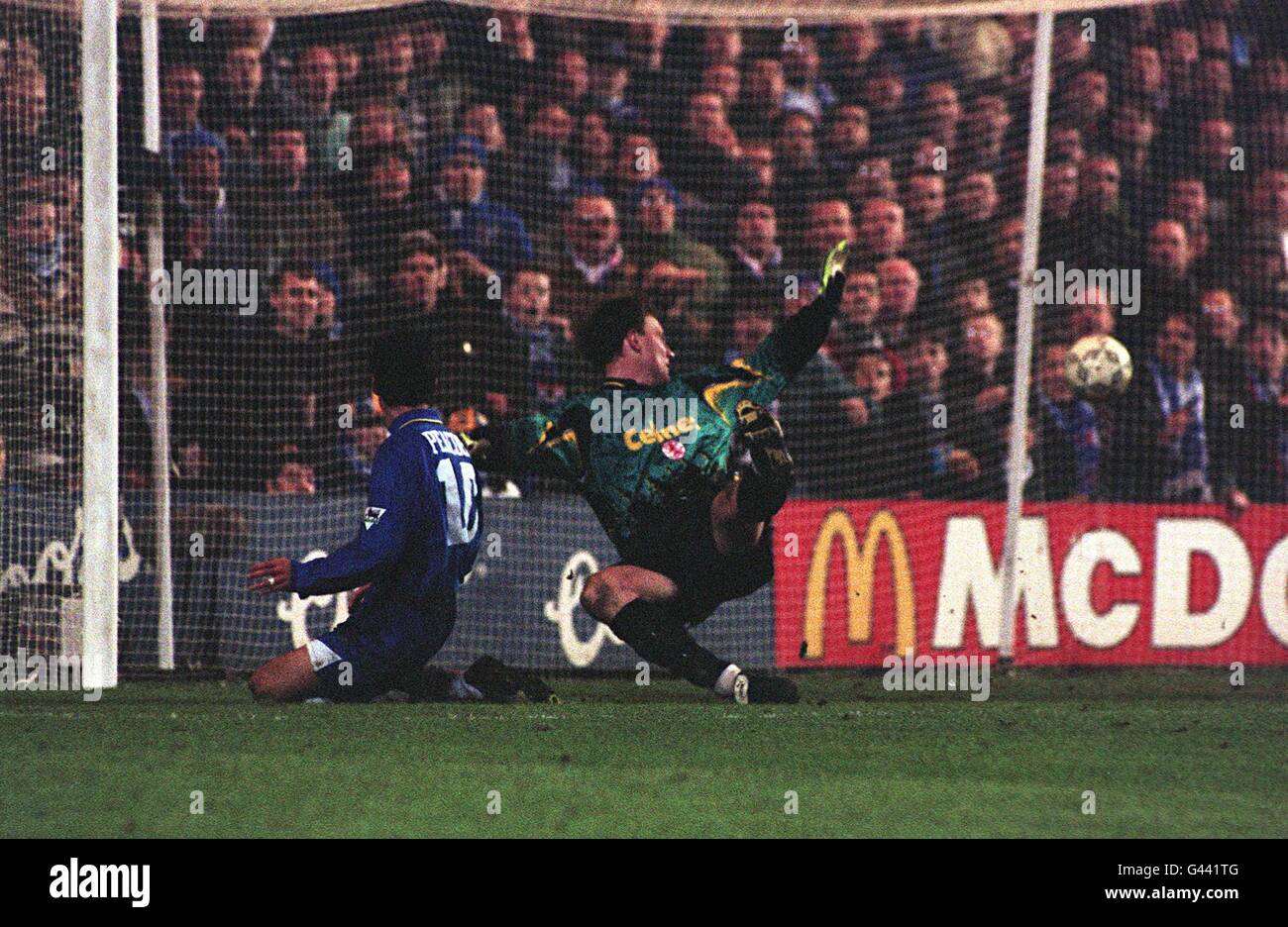 PEACOCK SCORES GOAL NO 3 Stock Photo - Alamy