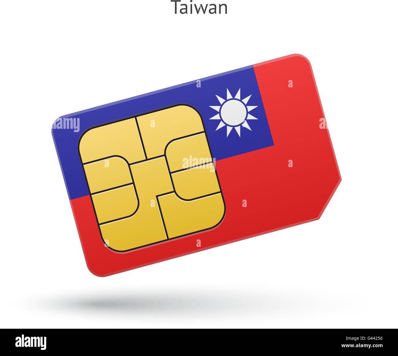 Taiwan mobile phone sim card with flag Stock Vector Image & Art - Alamy