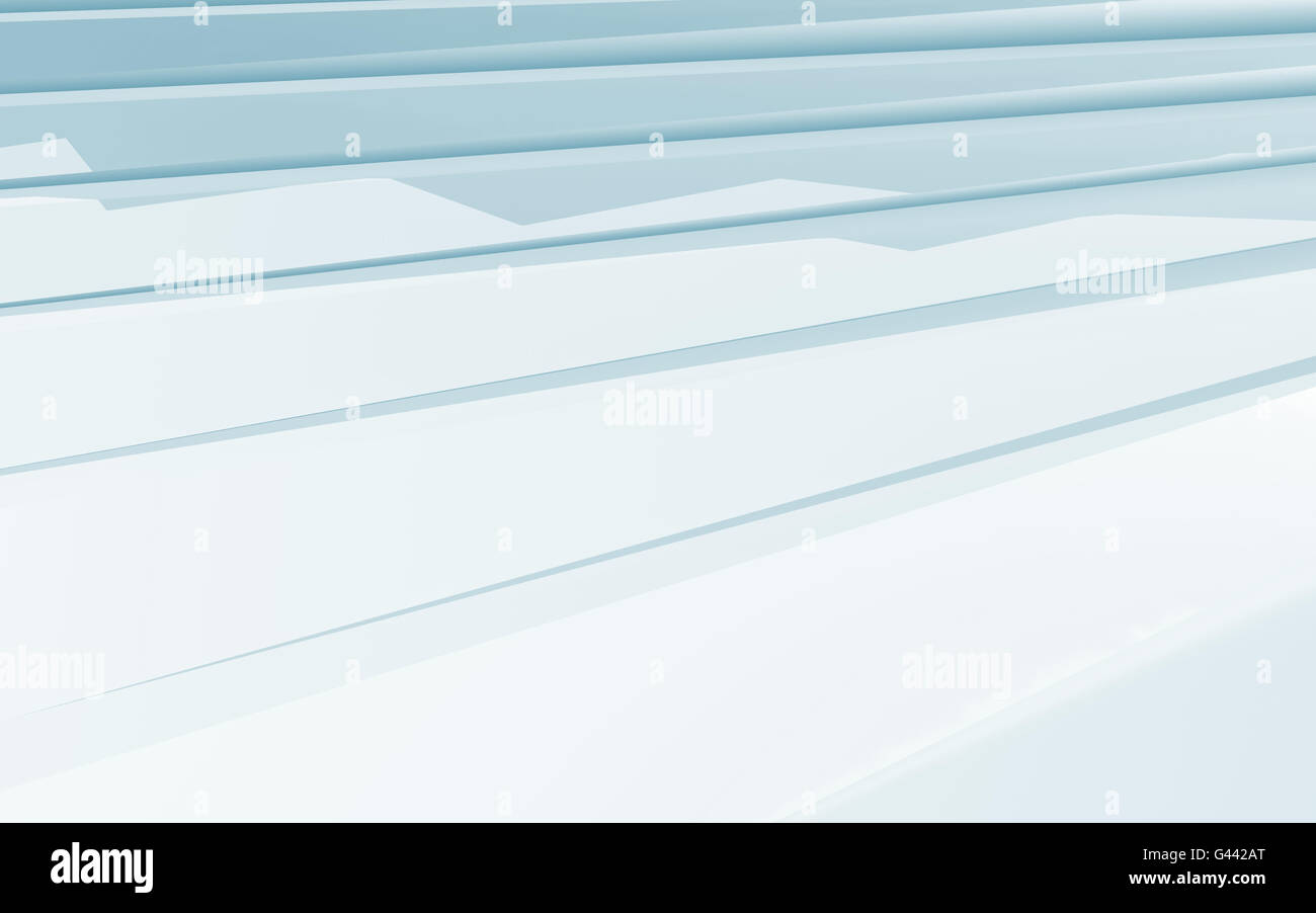 Abstract blue and white digital geometric background, 3d illustration ...