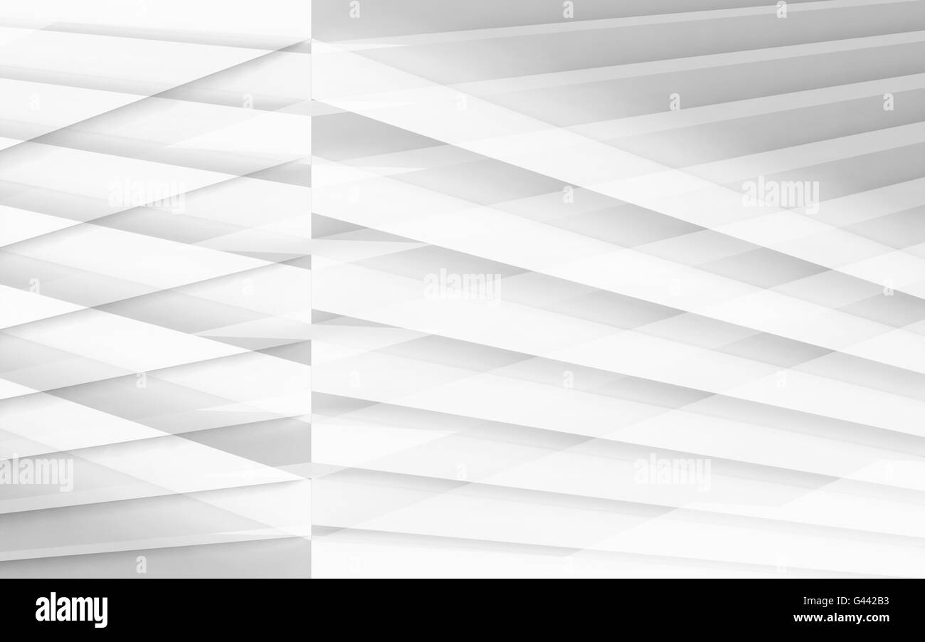 Abstract digital illustration, white geometric background with stripes ...