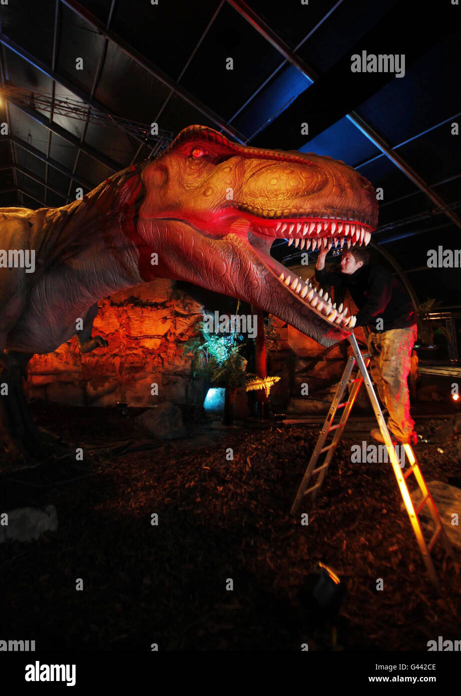 Dinosaurs Unleashed - O2 London Stock Photo - Alamy