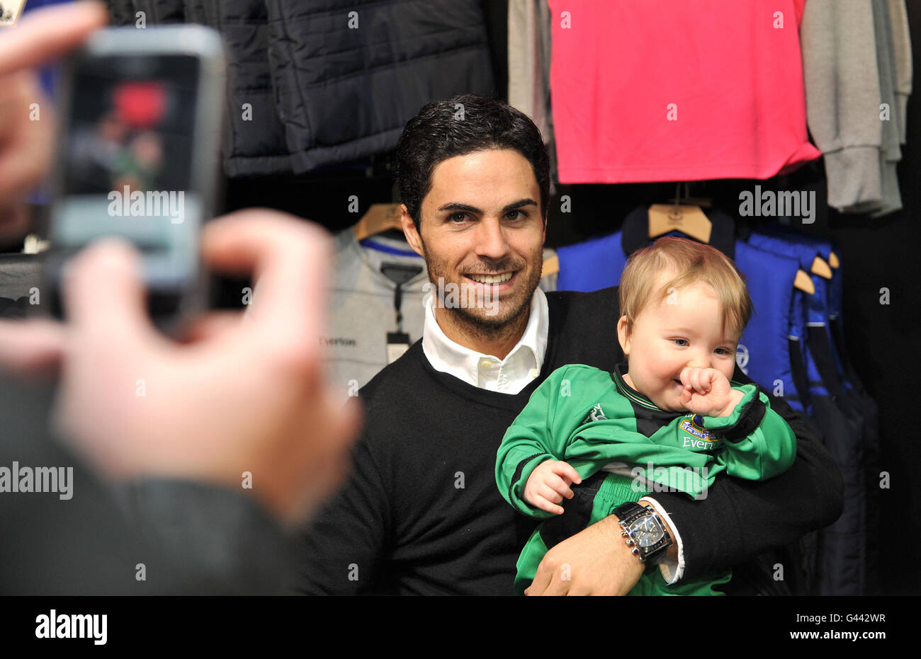 Soccer - Everton Player Signing at Everton Two - Liverpool One Stock ...