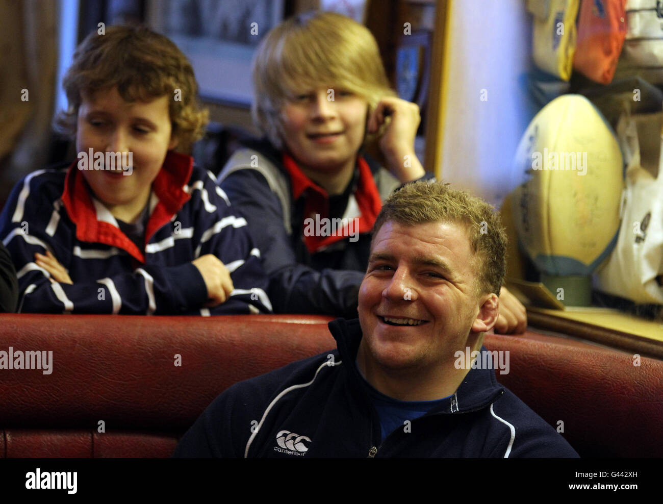 Scotland international Moray Low during the announcement at Musselburgh ...