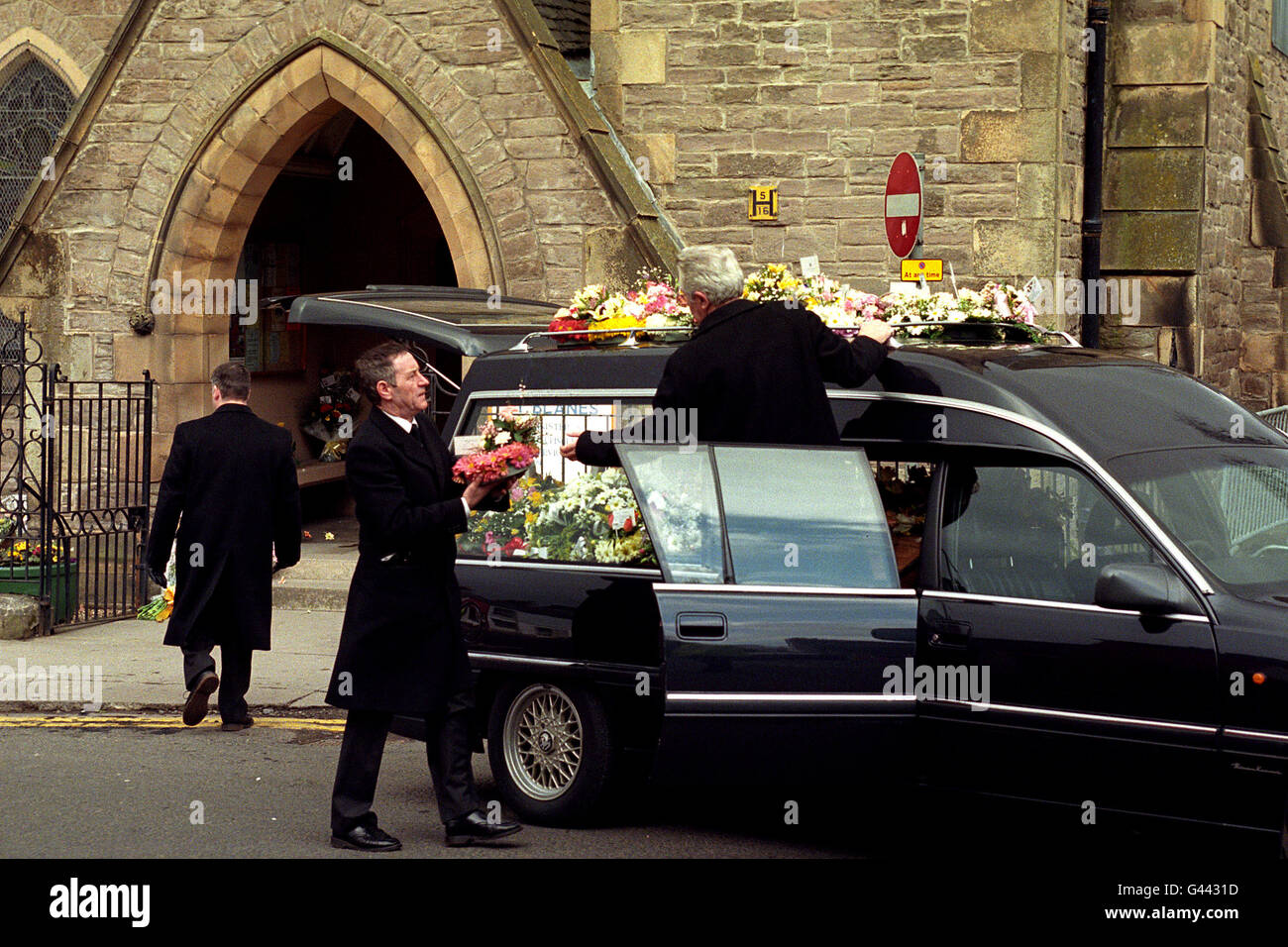 Funeral of Emily Morton, Dunblane victim Stock Photo - Alamy