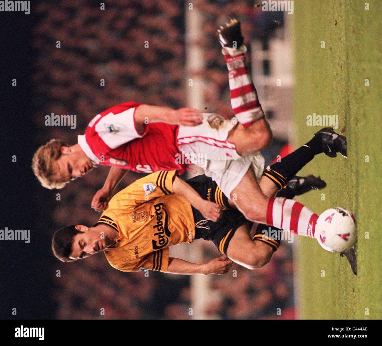 Football action shots hi-res stock photography and images - Alamy