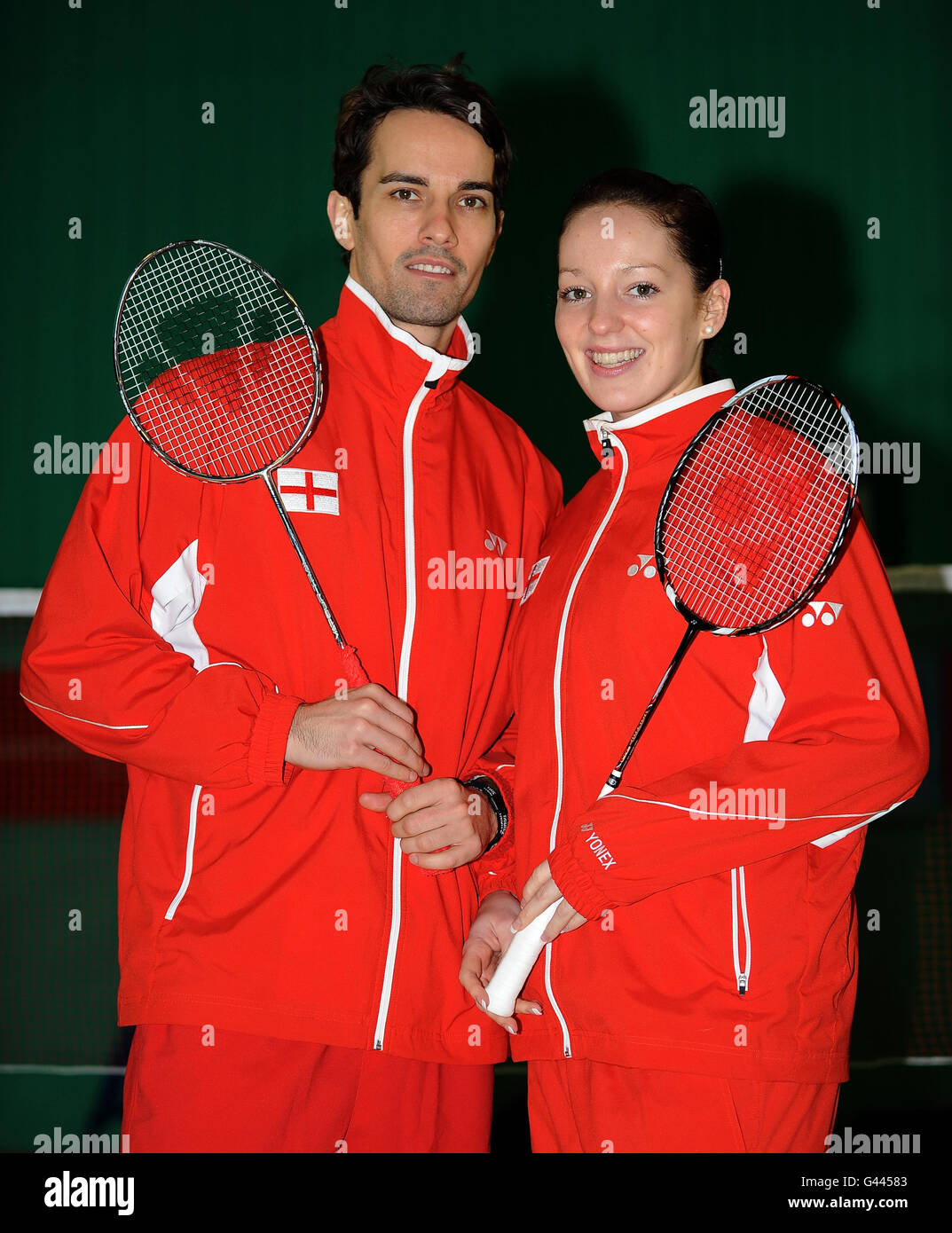 Badminton england photocall national badminton centre hi-res stock ...