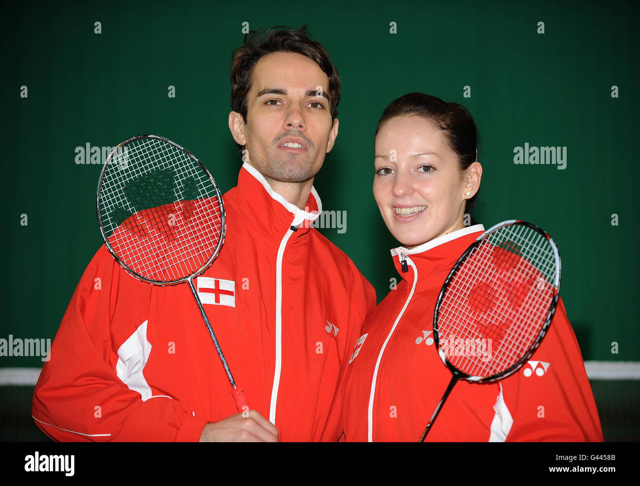 England's Mixed Doubles partnership, Nathan Robertson and Jenny ...