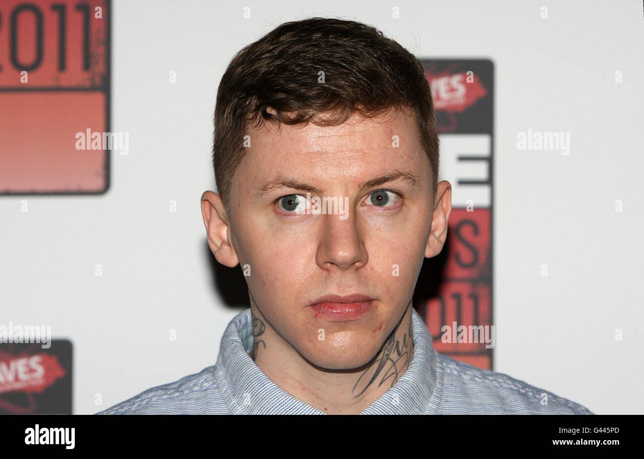 Professor Green arriving for the 2011 Shockwaves NME Awards at the O2 ...