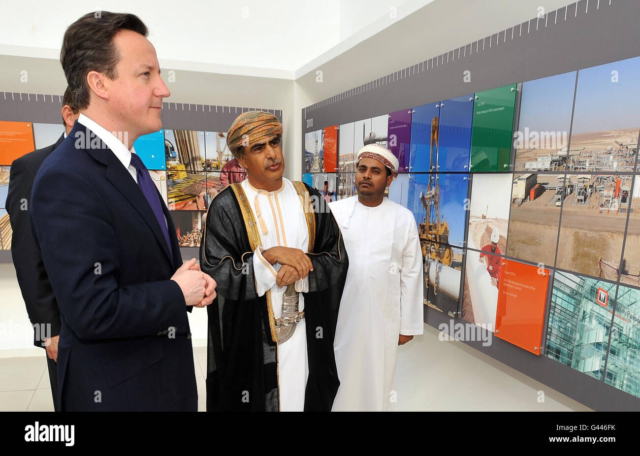 British Prime Minister David Cameron and Omani Oil and Gas Minister Dr ...