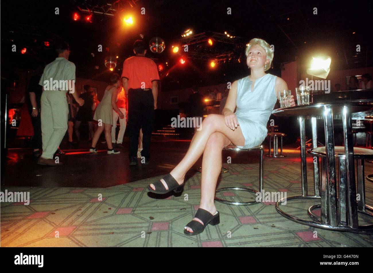 A police officer dressed as missing Melanie Hall sits at the edge of ...