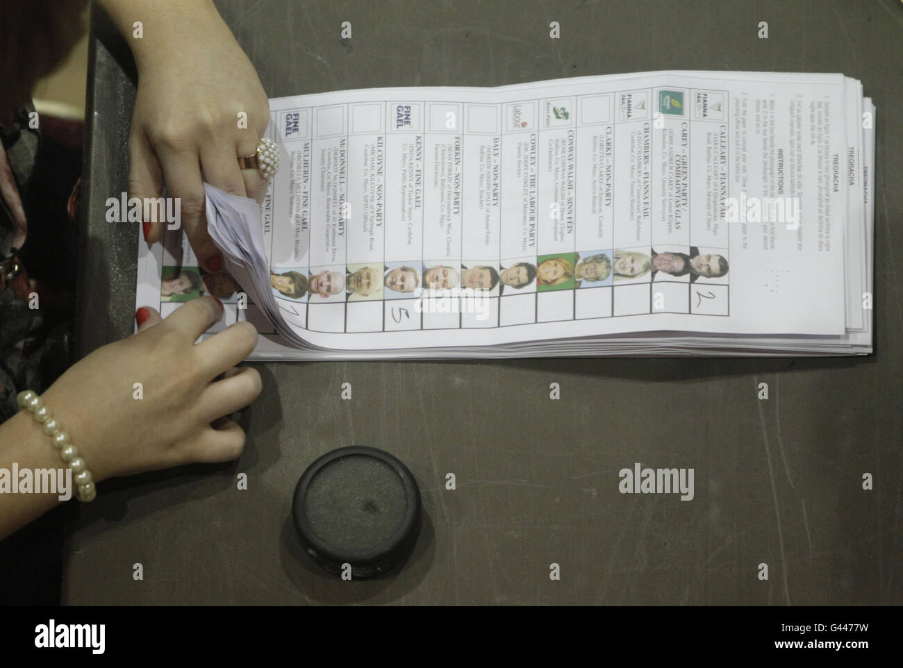 Irish General Election Stock Photo - Alamy