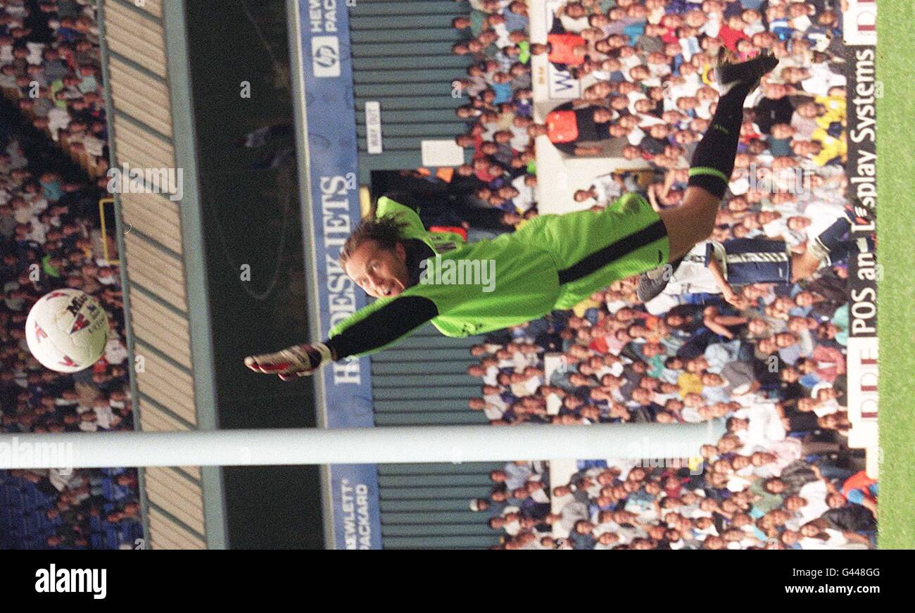 Spurs keeper Ian Walker leaps for a high ball in today's (Sat ...
