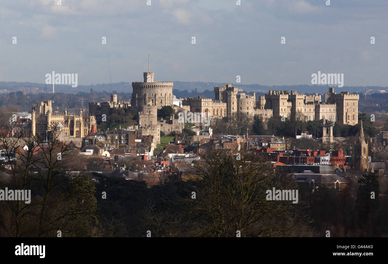 General view of Windsor Castle Stock Photo - Alamy