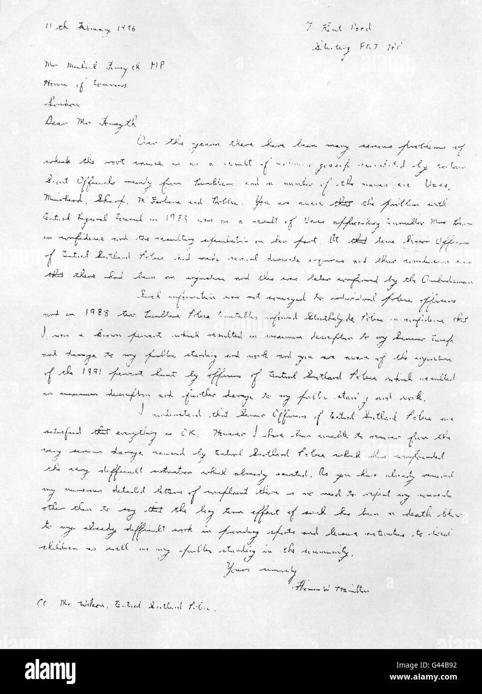 Thomas hamilton dunblane hi-res stock photography and images - Alamy