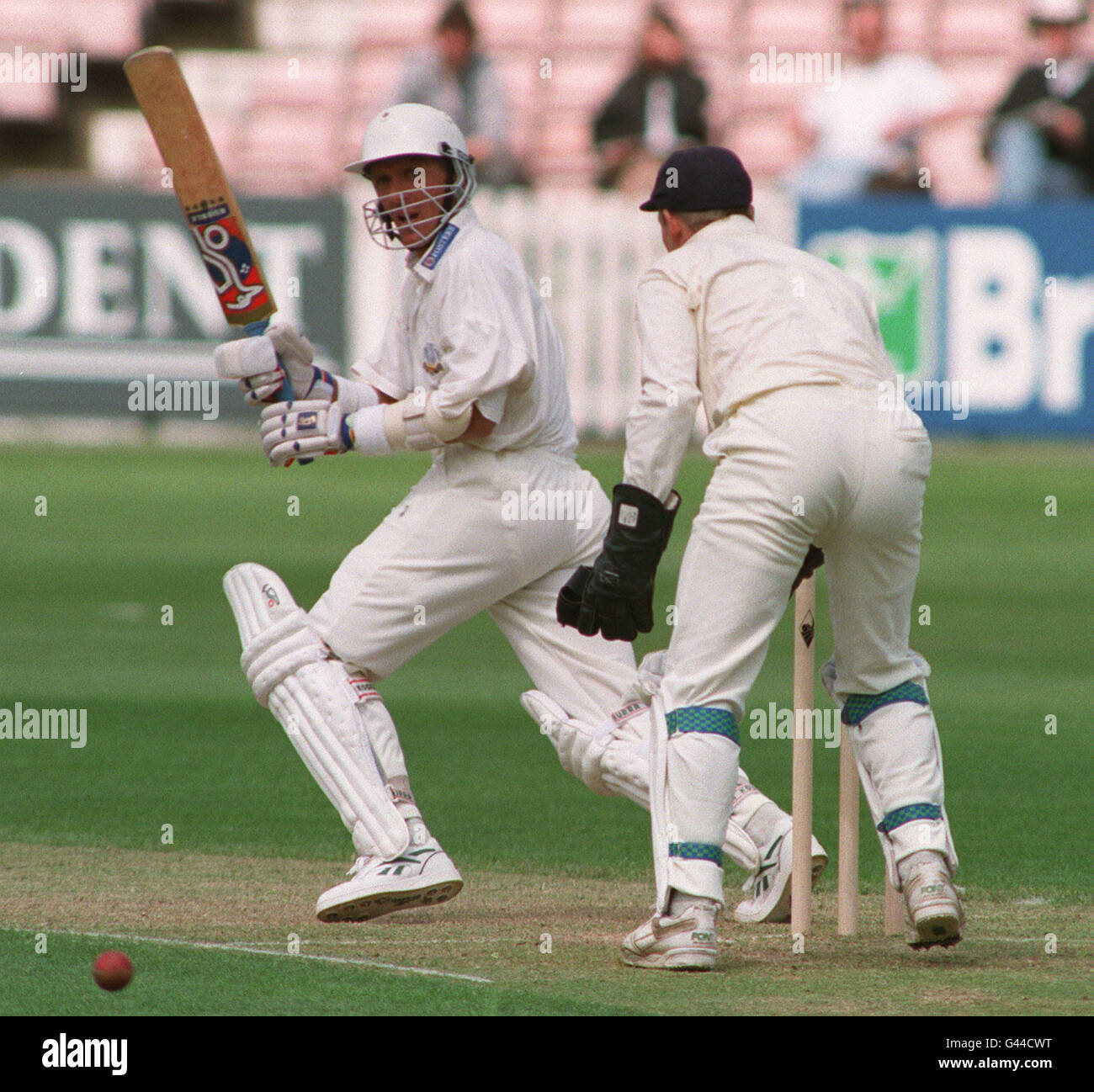 CRICKET Butcher batting Stock Photo - Alamy