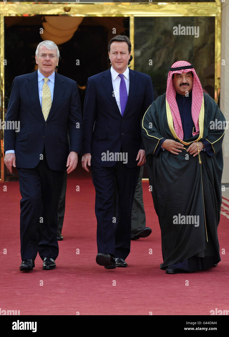 (left to right) Former British Prime Minister Sir John Major, British ...