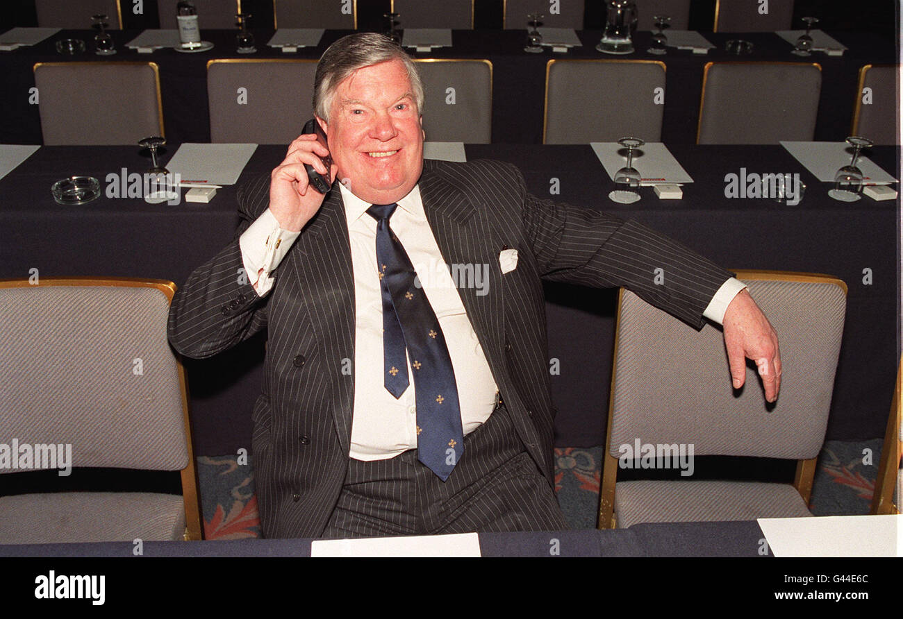 Sir Gerald Whent, Chief Executive of the Vodaphone Group plc, at the ...