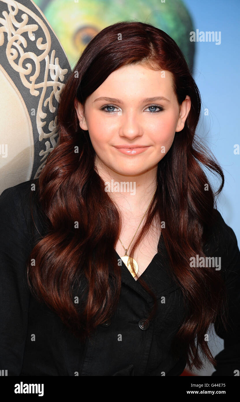 Abigail breslin at a photocall for the new film rango hi-res stock ...