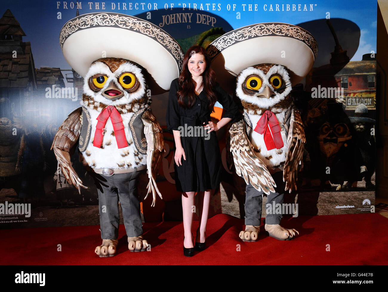 Abigail breslin at a photocall for the new film rango hi-res stock ...