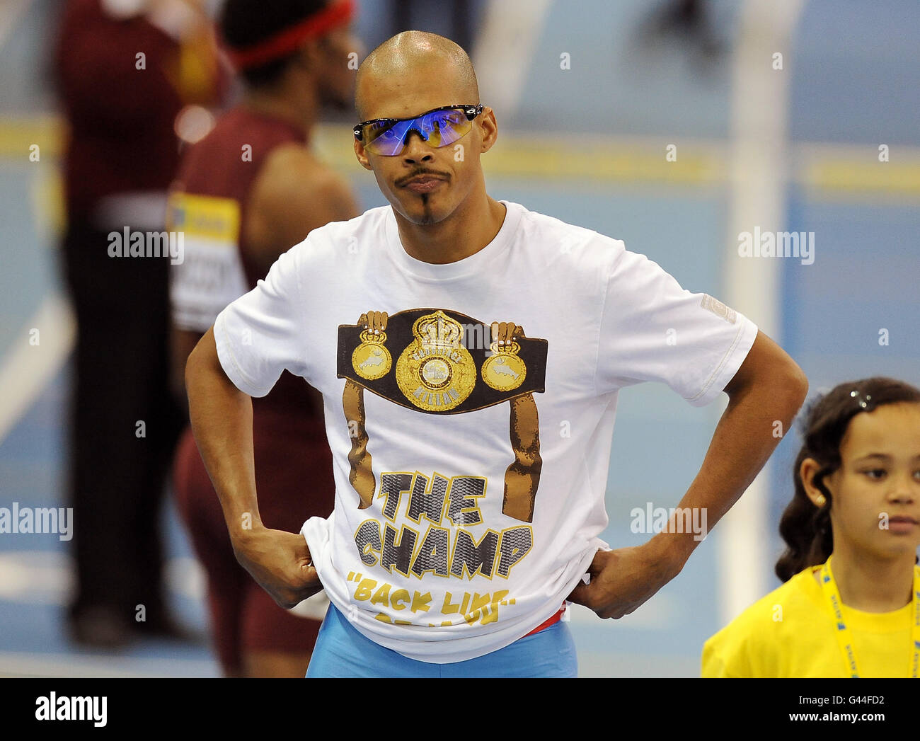 Dominican Republic's Felix Sanchez before winning the first ever 400m ...