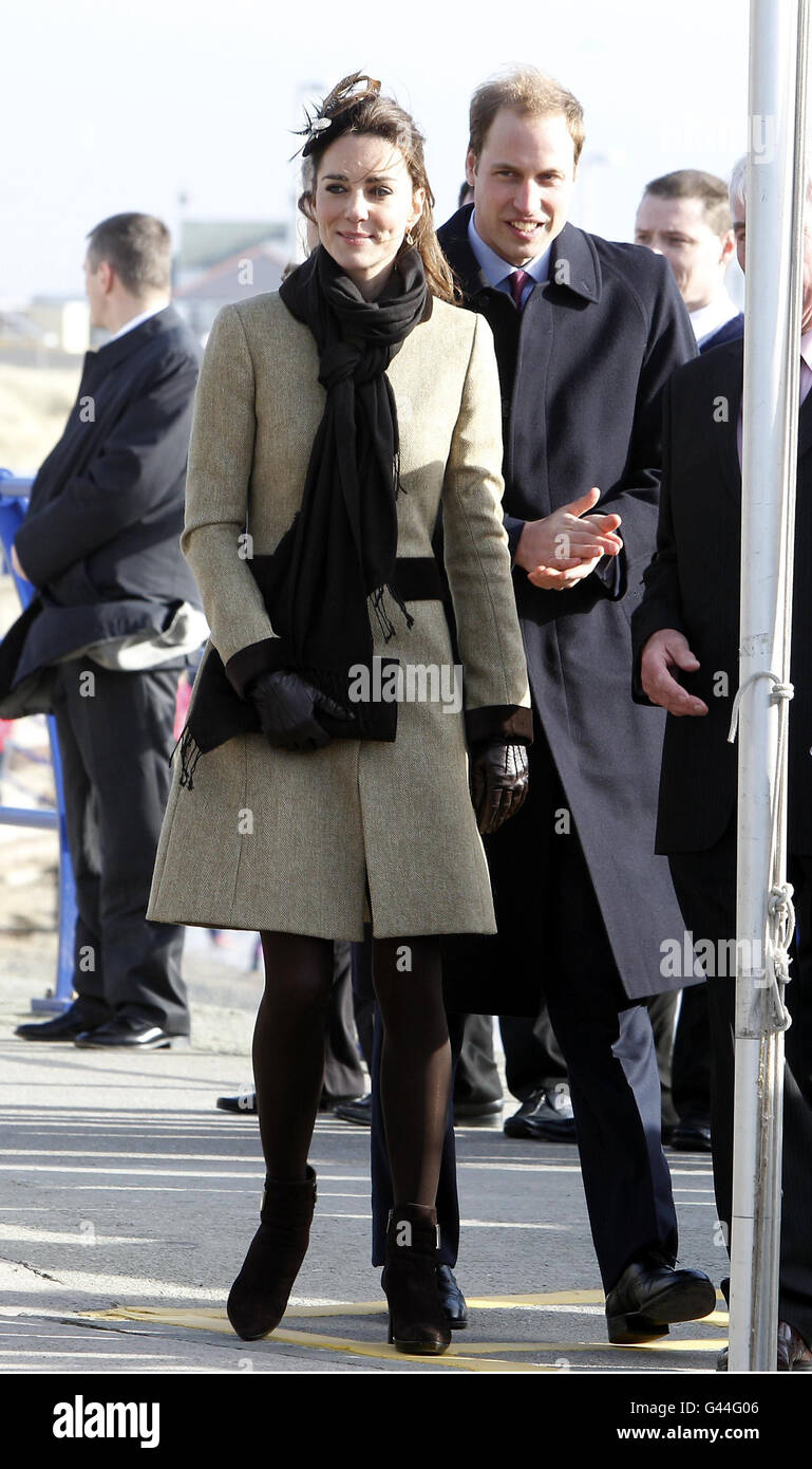 Prince william kate middleton visit anglesey hi-res stock photography ...