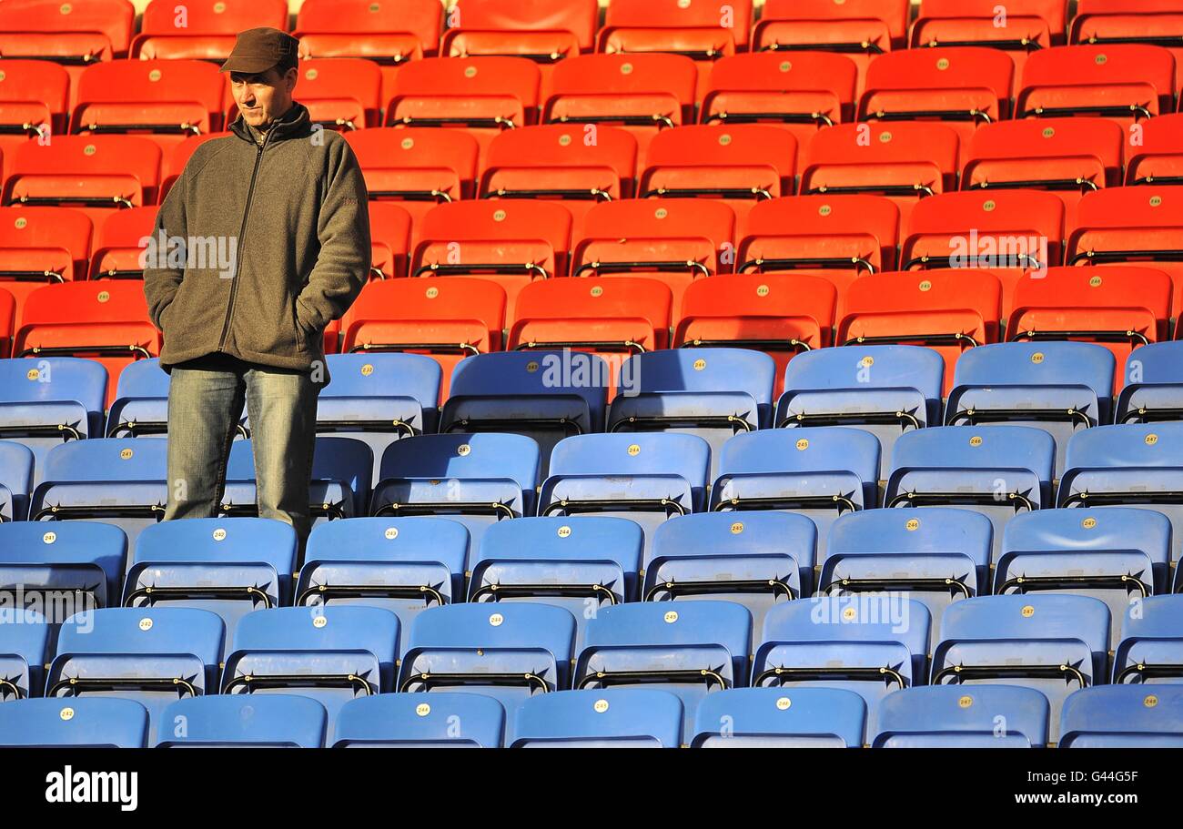 Empty seats in the stands at the dw stadium hi-res stock photography ...