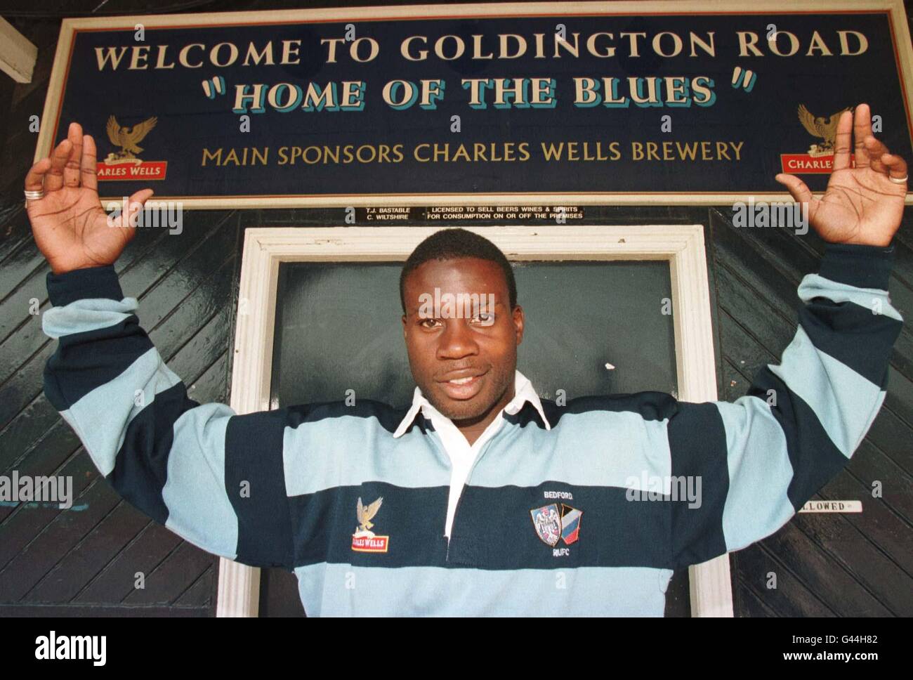 Martin Offiah, after signing for Bedford RUFC today (Monday) to ...