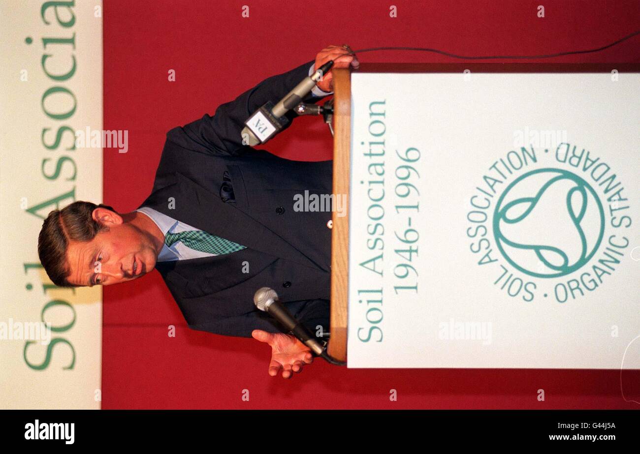 The Prince of Wales speaking at The Soil Association's Lady Eve Balfour ...