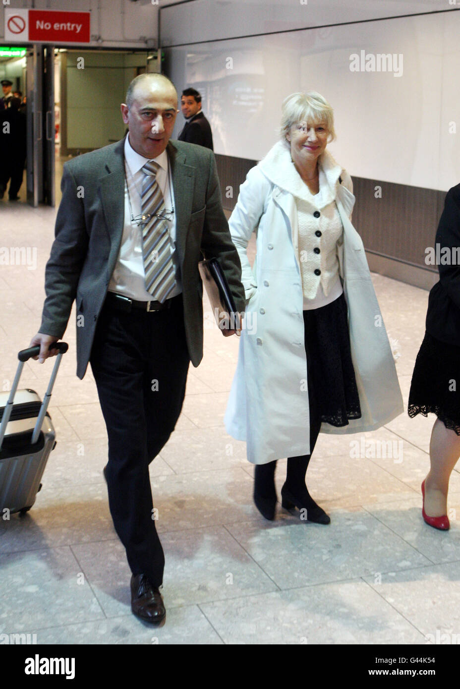 Celebrities fly in to Heathrow Stock Photo - Alamy