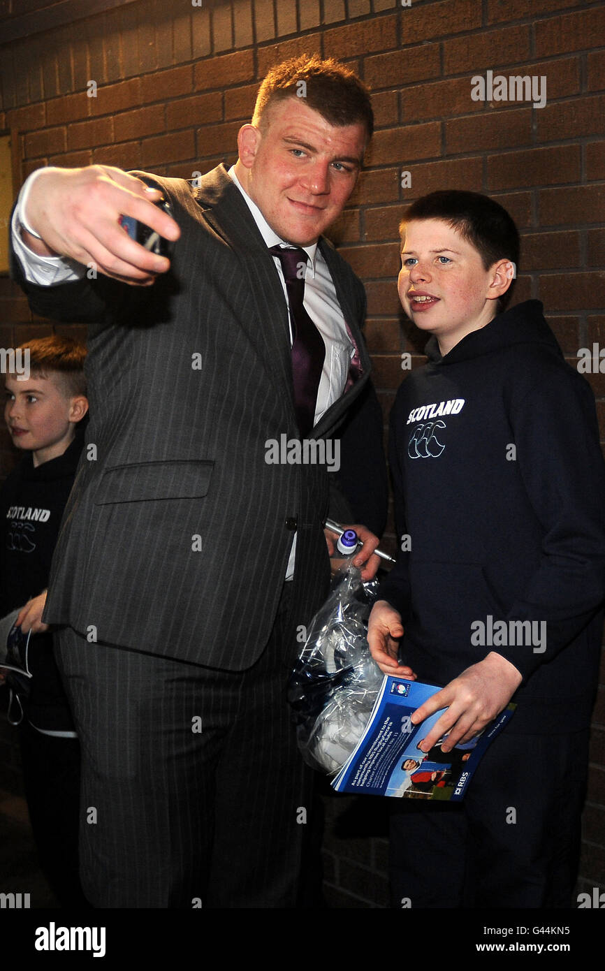 Scotlands moray low meet the mascots hi-res stock photography and ...