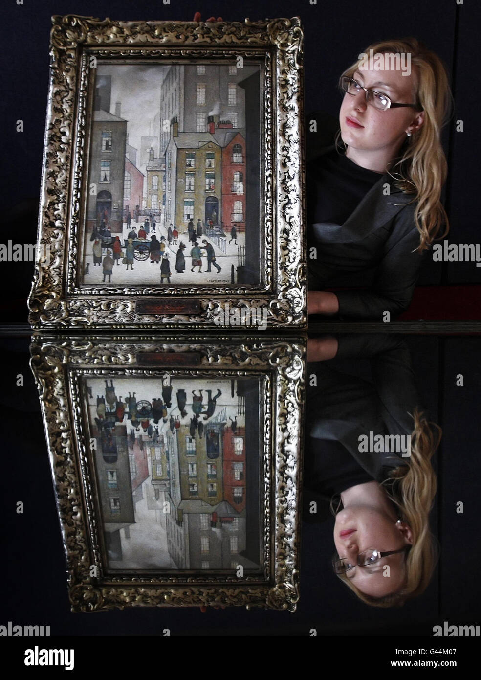 Rebecca Wall a painting specialist at Lyon & Turnbull is pictured with ...