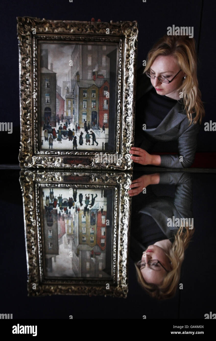 Rebecca Wall a painting specialist at Lyon & Turnbull is pictured with ...