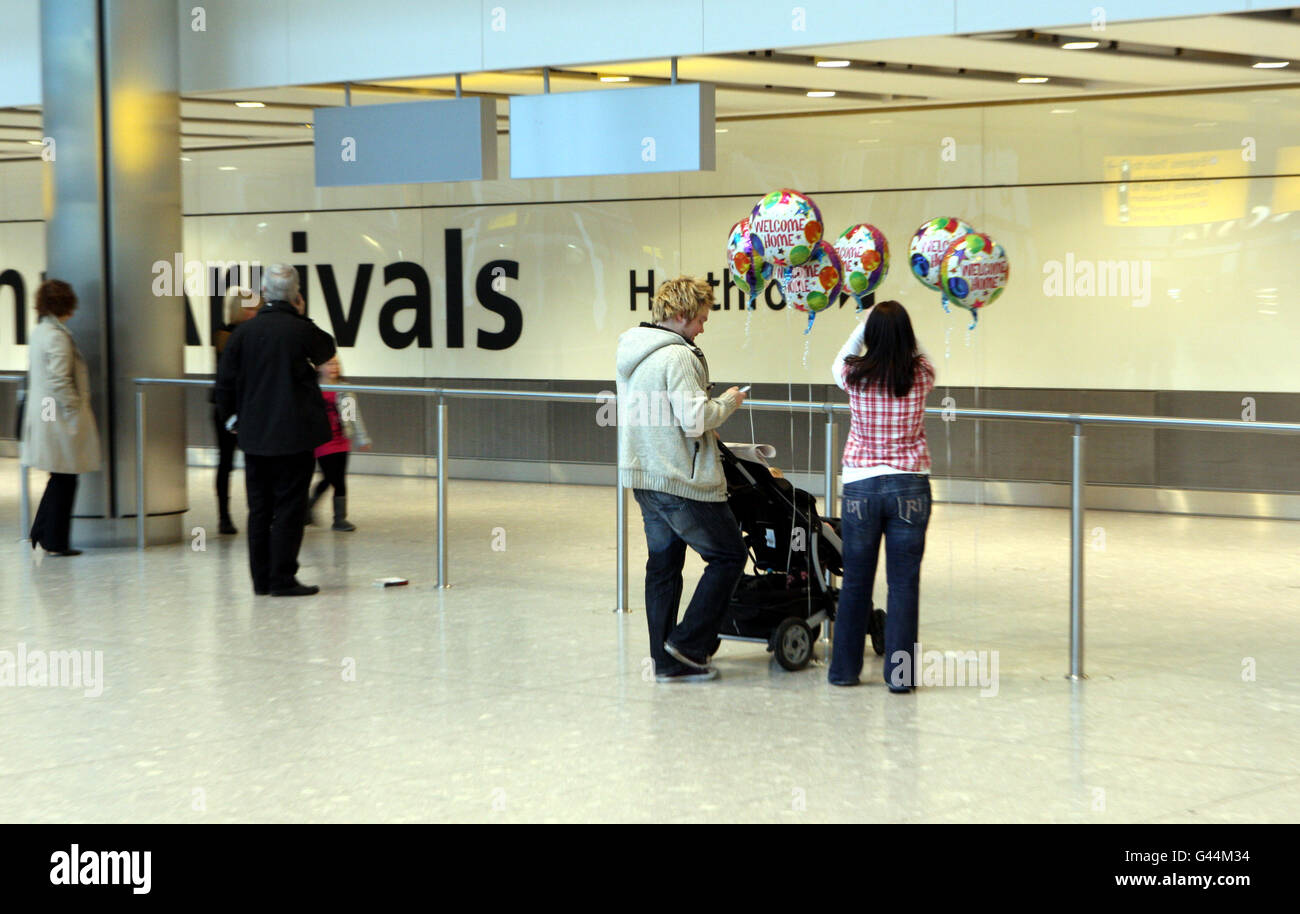 Welcome Home at Heathrow Stock Photo - Alamy