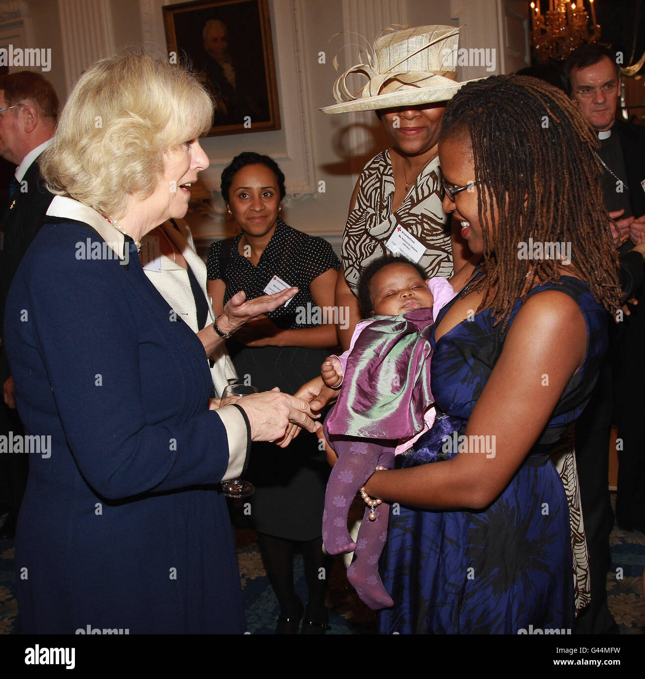 Camilla, Duchess of Cornwall meets Judith Craig and baby Afrykah-Amaya ...
